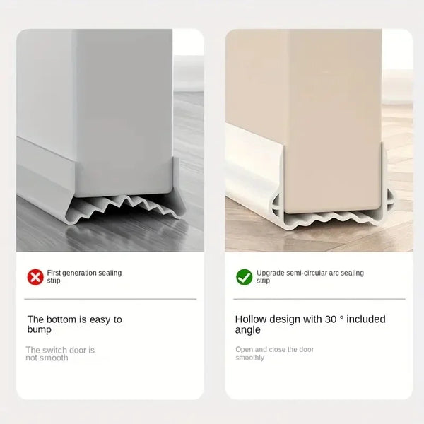 Popxstar Adjustable Door Bottom Seal Strip Weather Strip Under Door Dr ...