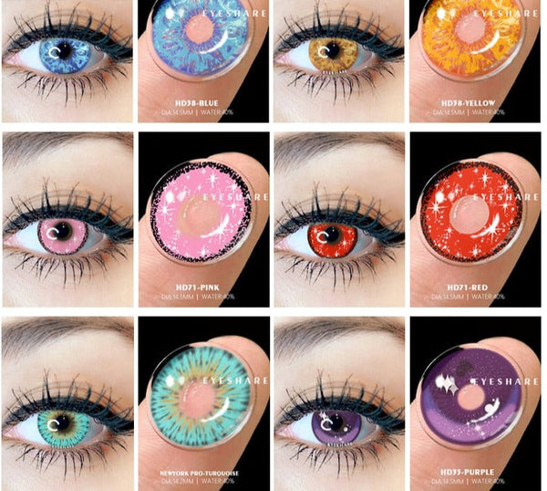 Popxstar 2pcs Colored Contact Lenses For Eyes Cosplay Colored Lenses B ...